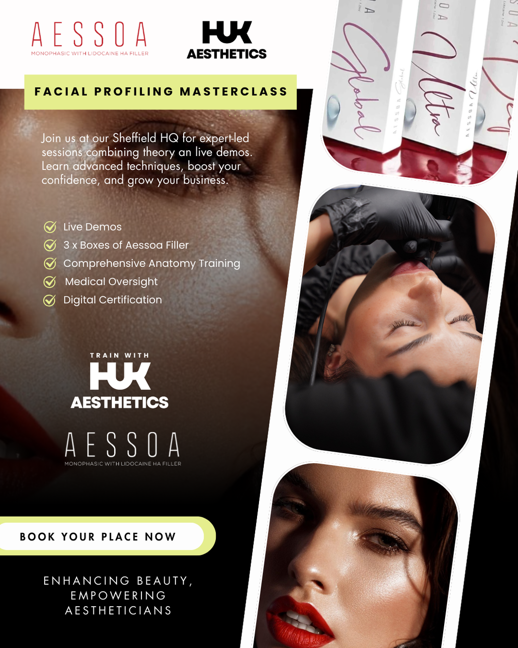 Aessoa Masterclasses - Advanced Dermal Filler Training at HUK Aesthetics